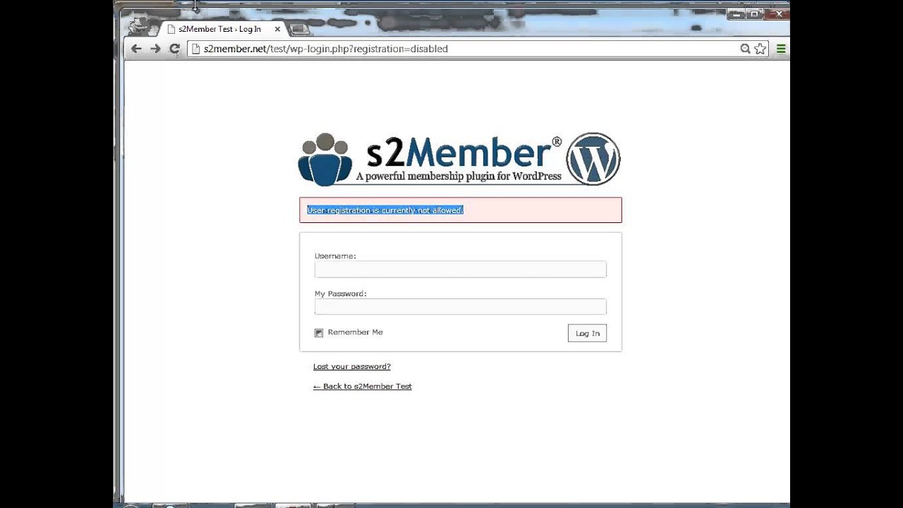 s2Member Open Registration - YouTube