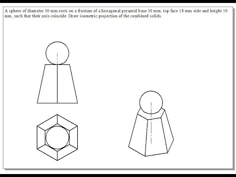 Example 09 on Isometric Projections - YouTube