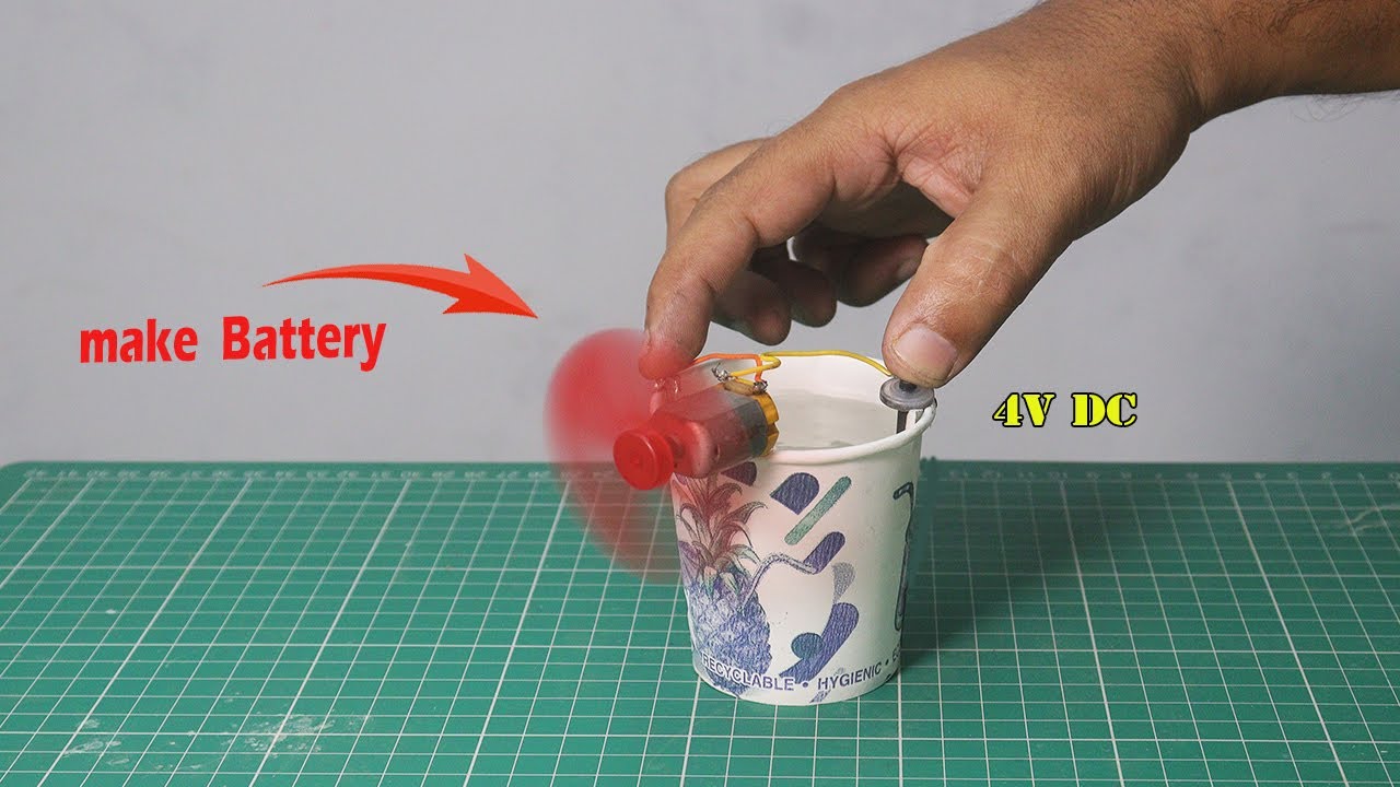 how to make battery in your home/ homemade battery - YouTube