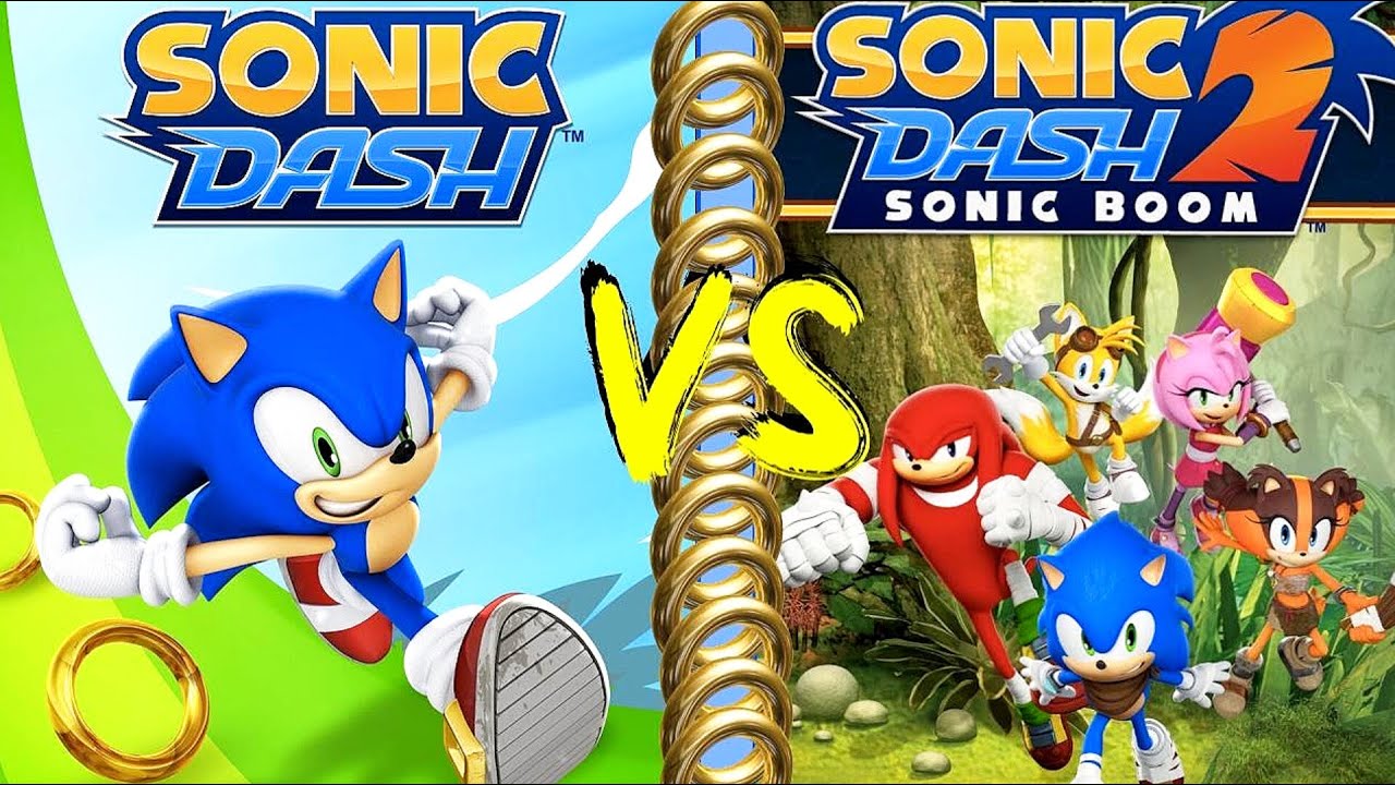 SONIC DASH vs SONIC DASH 2 SONIC BOOM Android Gameplay - YouTube
