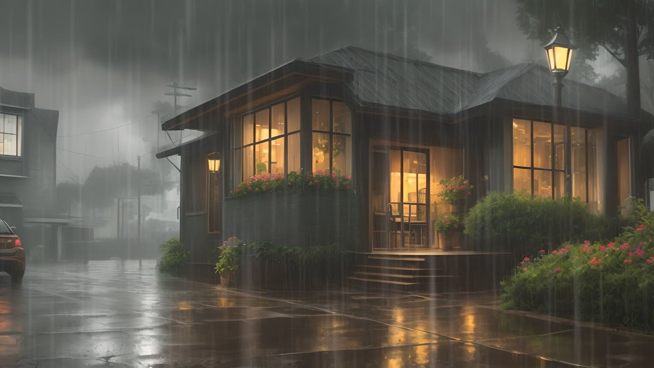 Sleep Deeper With Rain and Thunder Sounds in Cozy Place, Natural ...