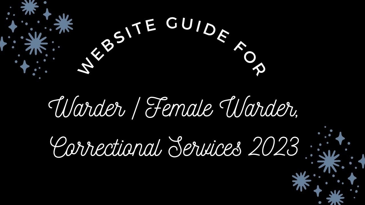 Website Guide for WBPRB Warder / Female Warder, Correctional Services ...