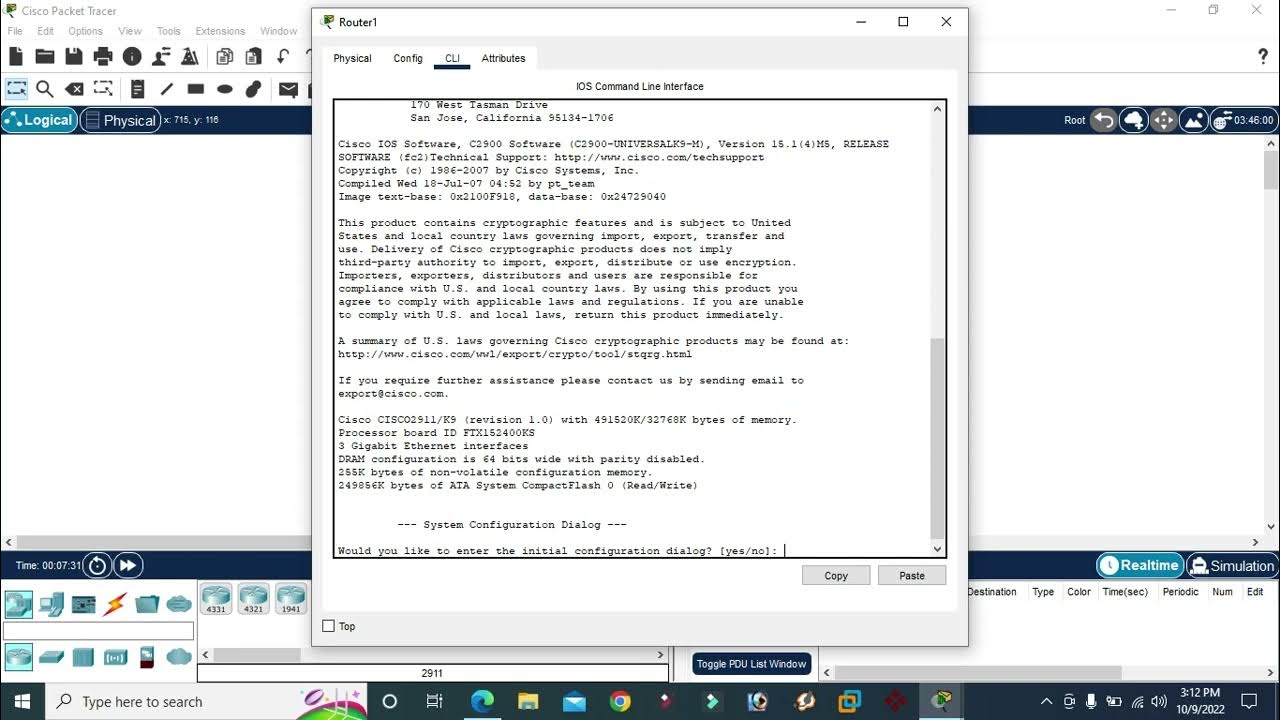 06.Introduction of CLI Mode and Hostname Settings cisco Packet Tracer ...