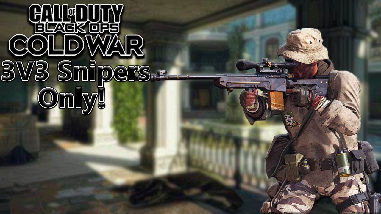 DESTROYING ON 3V3 SNIPERS ONLY!! - COD Cold War - YouTube