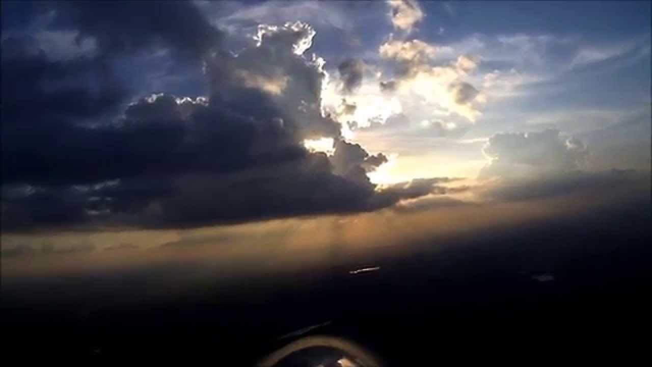High Altitude Glide (3,202 ft) riding thermals! Beautiful Sunset! - YouTube