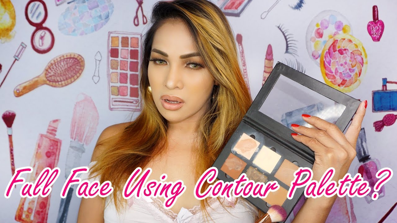 Full Face Makeup Using Contour Palette? - YouTube