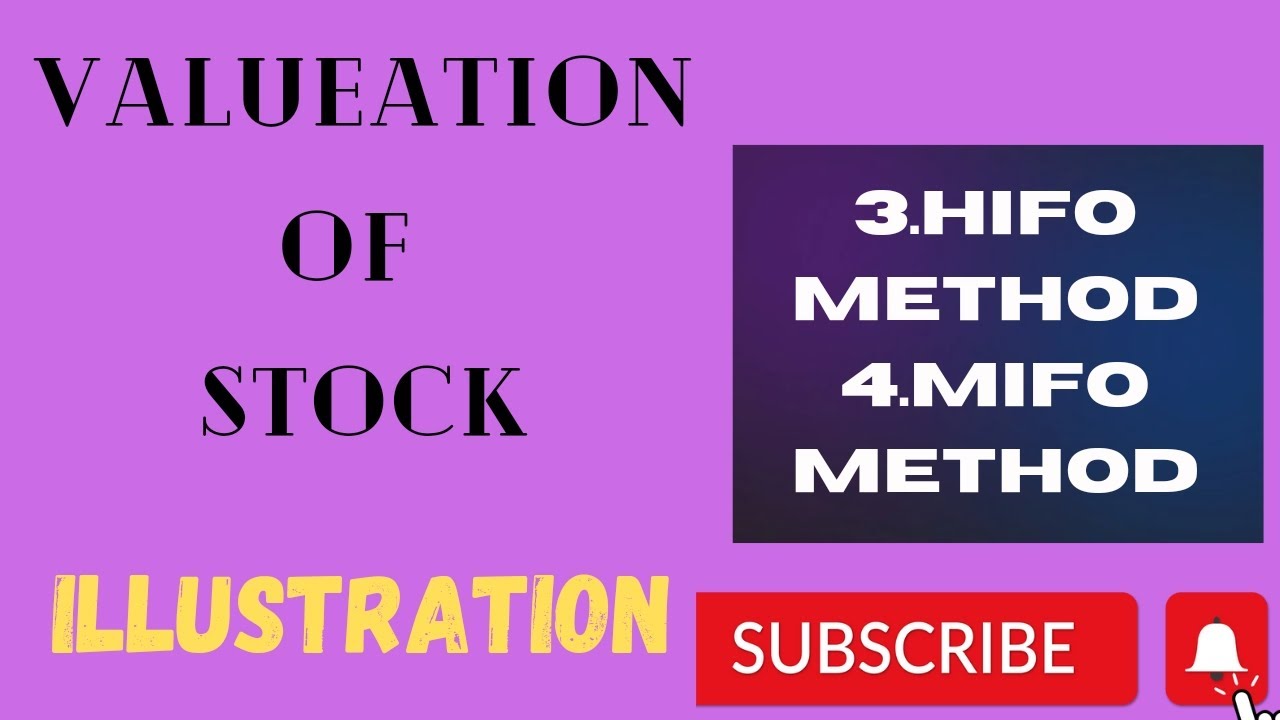 Valuation of Stock |HIFO Method| |MIFO Method| [class-11 ...