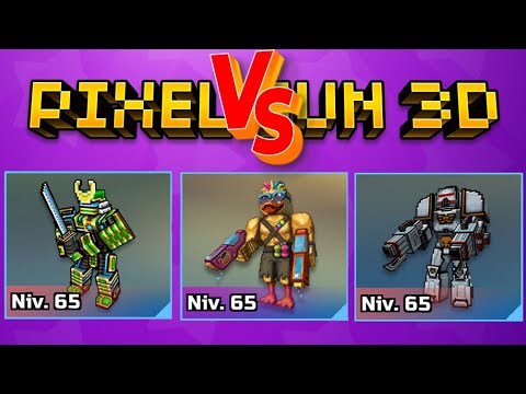 EL VERSUS de LOS ROBOTS en PIXEL GUN 3D - Cual es mejor? - OBJETOS ...