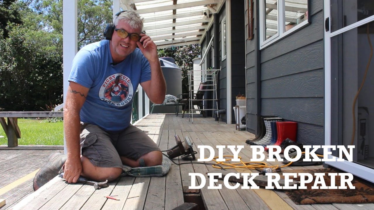 DIY Broken Decking Repair and Replacement - YouTube