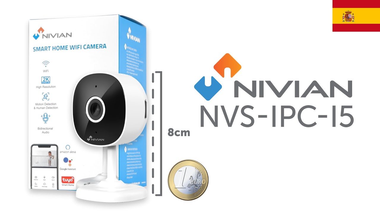 Cámara de Seguridad MINI Nivian NVS-IPC-I5 para Interior con Wifi - YouTube