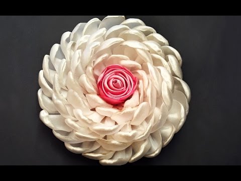 DIY Beautiful Satin Ribbon Flower Making | How to Make Satin Ribbon ...