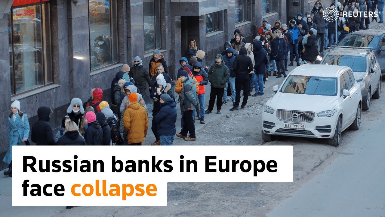 Russian banks in Europe face collapse, ECB says - YouTube