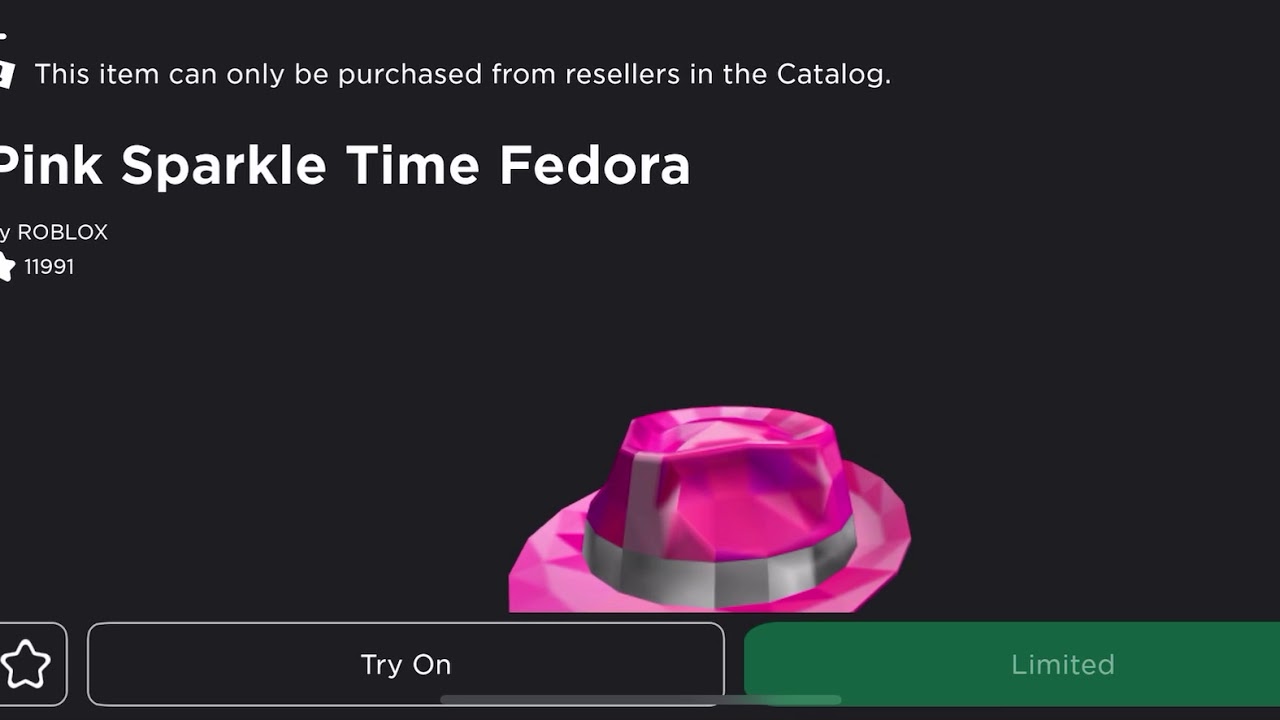 I found somebody with pink sparkle time fedora!!! - YouTube