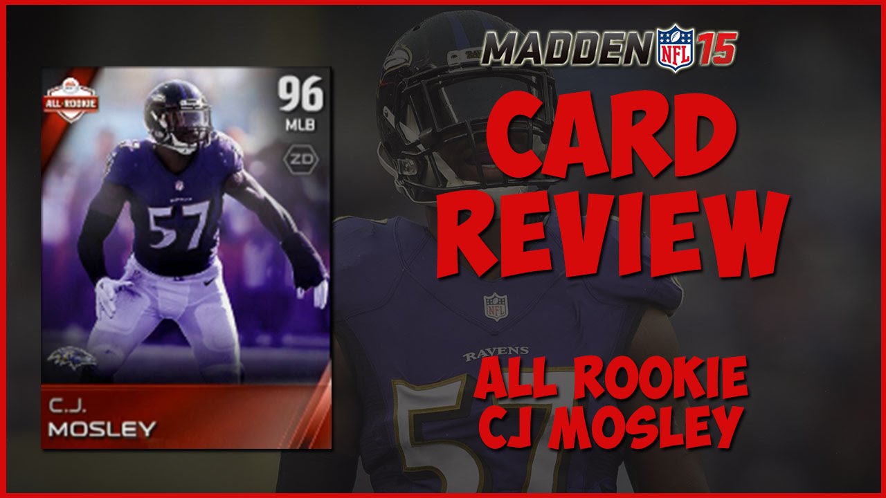 Madden 15 Ultimate Team | MUT 15 Card Review : All Rookie CJ Mosley ...