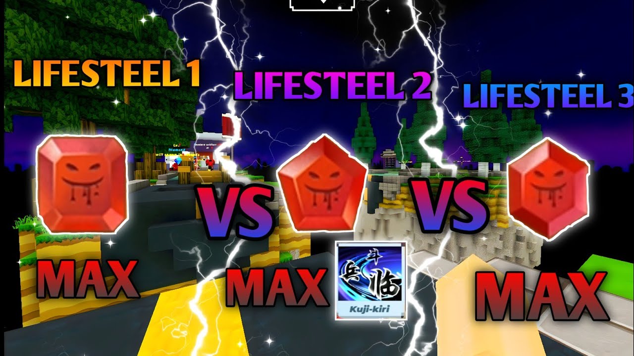 Leeching 3 VS Leeching 2 VS Leeching 1 with Kuji-kiri 🥶🥵🔥 [ Bedwars ...