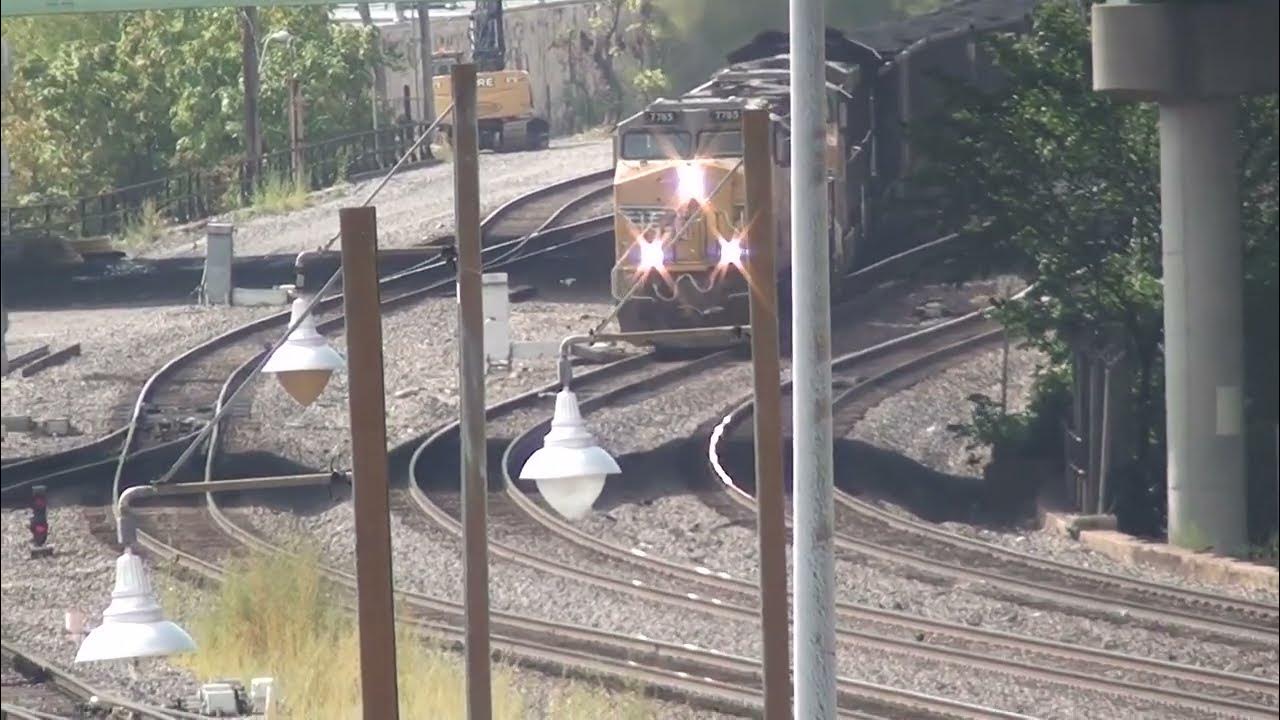 UP #7785 Leads EB ETRX Coal Train. Kansas City, MO 9/23/23 - YouTube