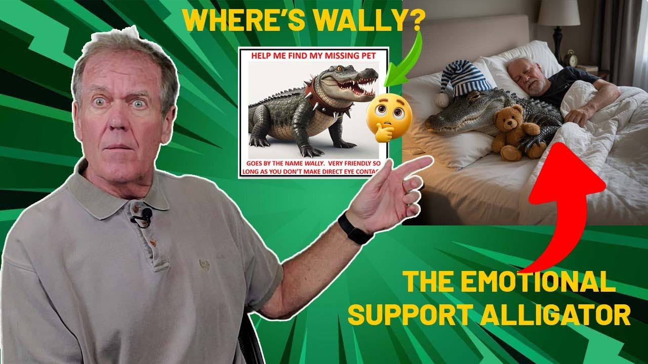 Where's Wally? The Emotional Support Alligator - YouTube