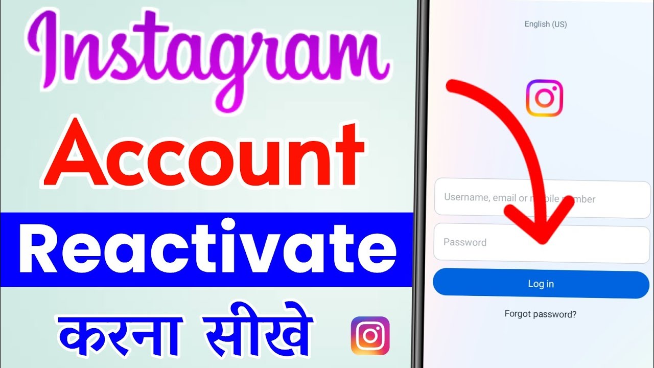 instagram account activate kaise kare 2023 | How to Reactivate ...