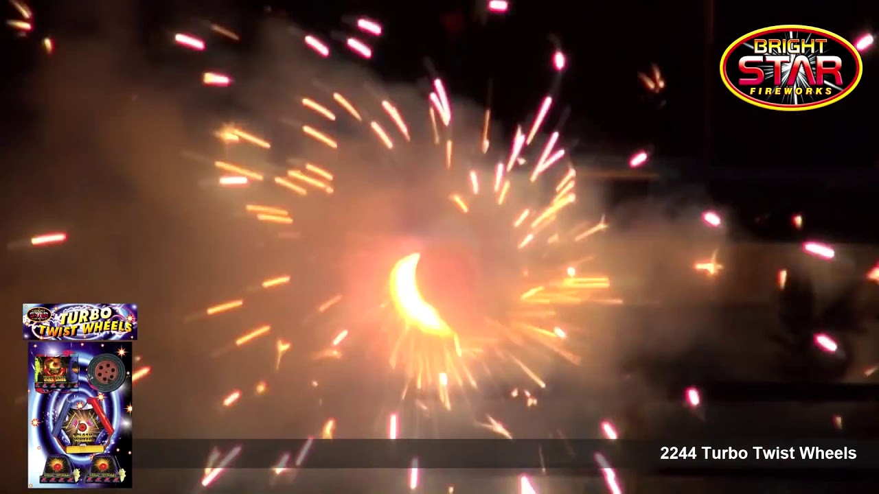 Firework Crazy - Turbo Twist Wheels by Bright Star Fireworks - YouTube