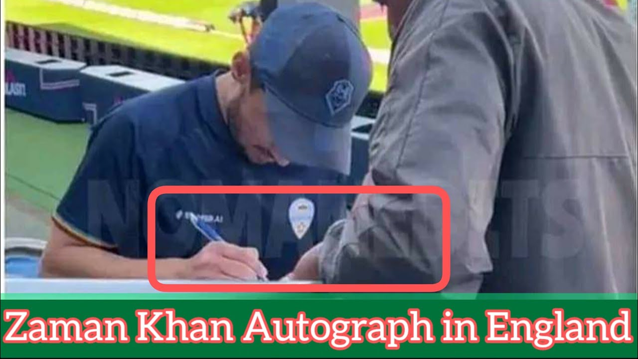 zaman Khan Autograph in England || T20 BLAST | Atta cricket #zamankhan ...