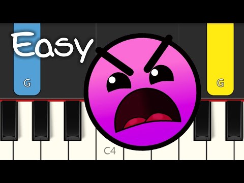 Fingerdash GEOMETRY DASH LEVEL 21 - EASY PIANO TUTORIAL - YouTube