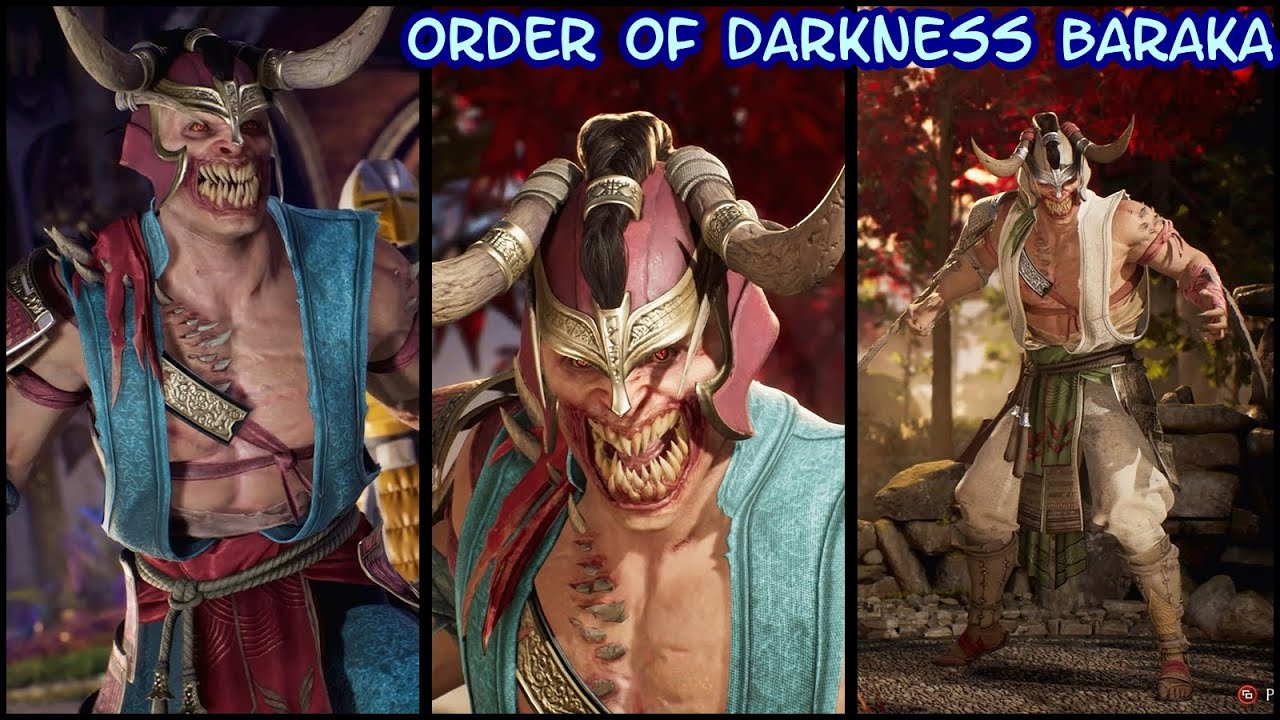 Order of Darkness Baraka - Skin Showcase - Intros & Victory - Mortal ...