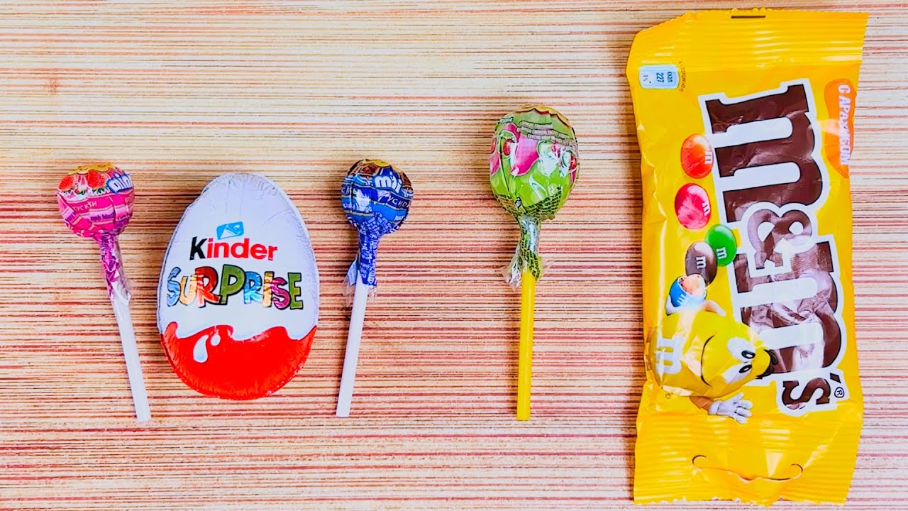A Lot of Rainbow Fruit Lollipops with Unboxing Glossy Candy Lollipop ...