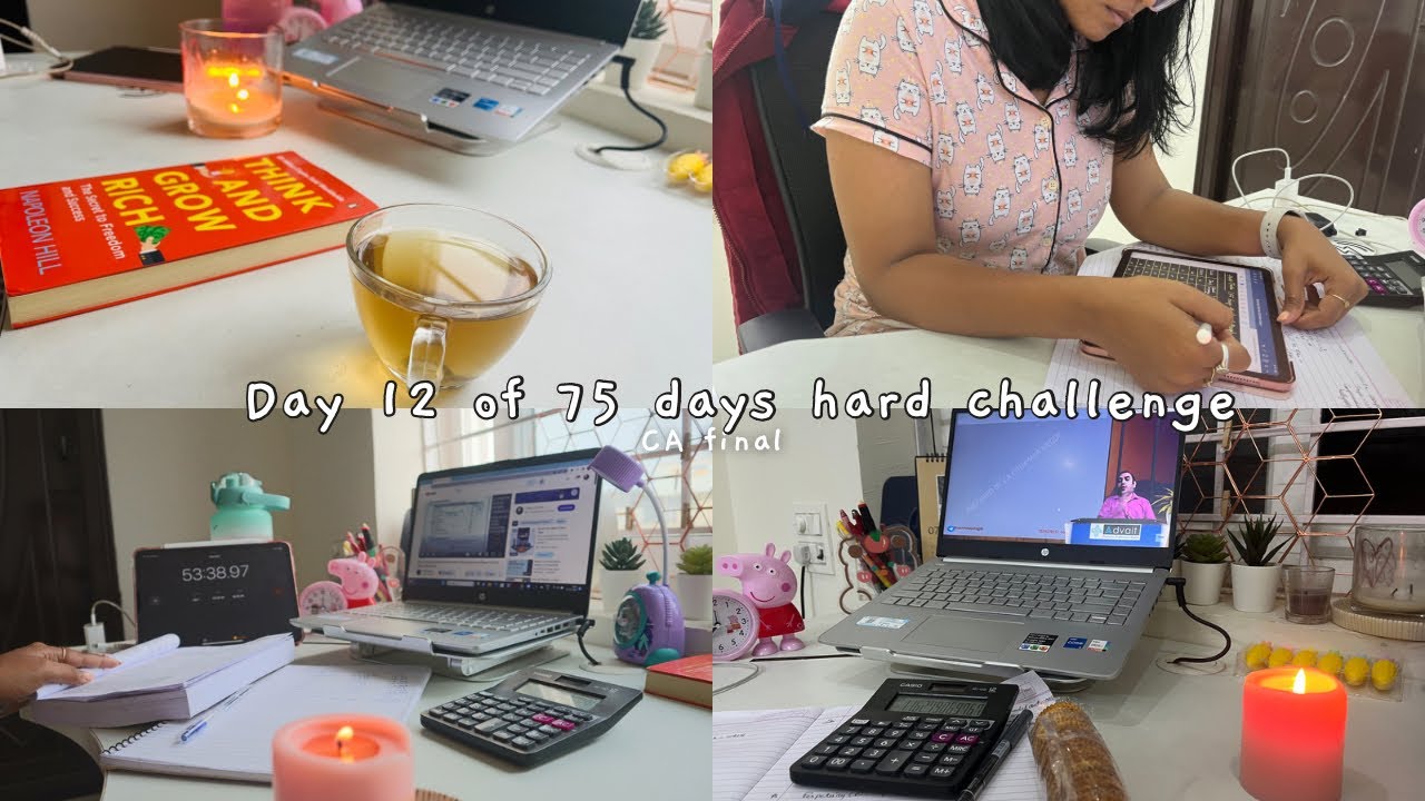 Day 12 of 75 Days hard challenge 💪 || CA Final Nov 2023 || Vlog ...