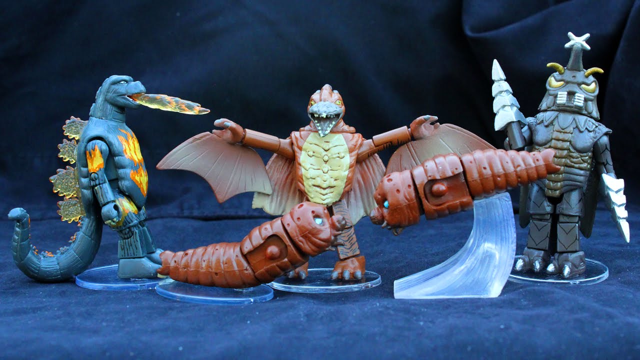 Godzilla Minimates Series 3 Review - YouTube