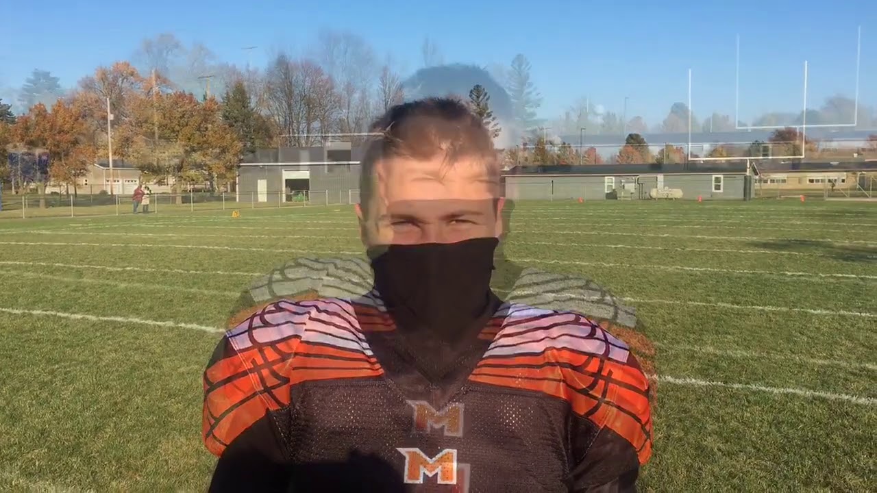 Merrill QB Logan Heath talks about playoff win - YouTube