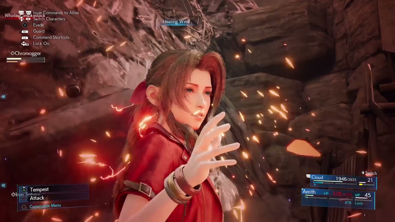 Final Fantasy VII Remake Aerith Limit Break Healing Wind - YouTube