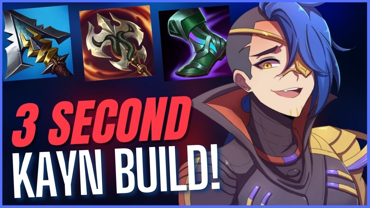 3 SECONDS YOU DIE! ONE SHOT ONE KILL BLUE KAYN BUILD! - League of ...