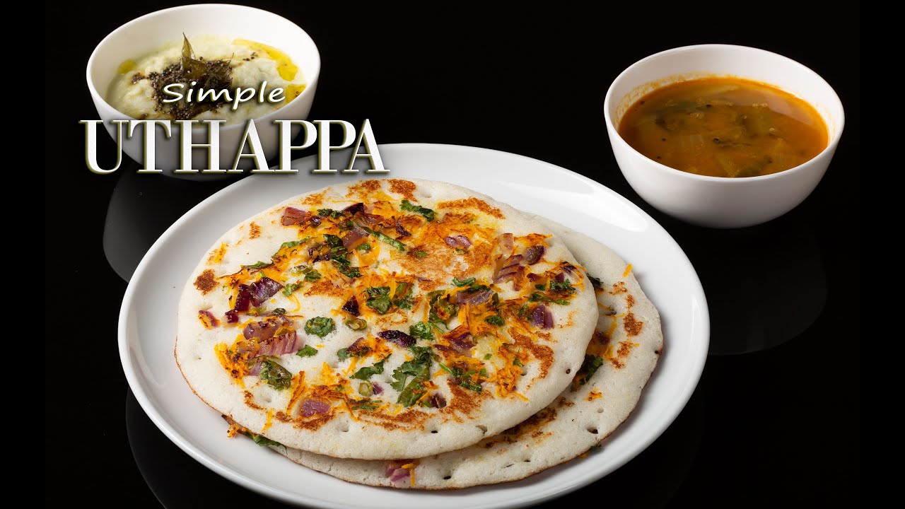 Uthappa Recipe | Onion, Carrot, Coriander and Chilli Dosa | उत्तपम ...