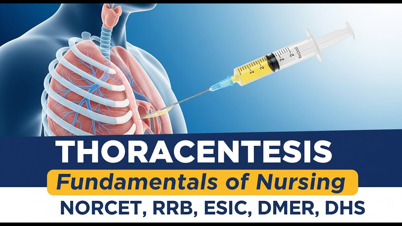 THORACENTESIS | fundamentals of nursing | Complete Nursing Class for ...