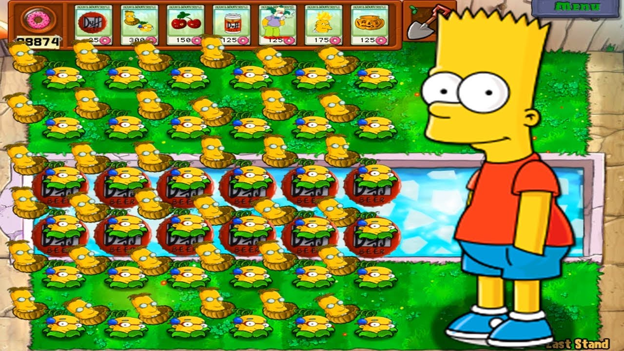 Plantas vs Mod Simpsons - Melon-pult Simpsons Mod vs All Zombies 2 ...