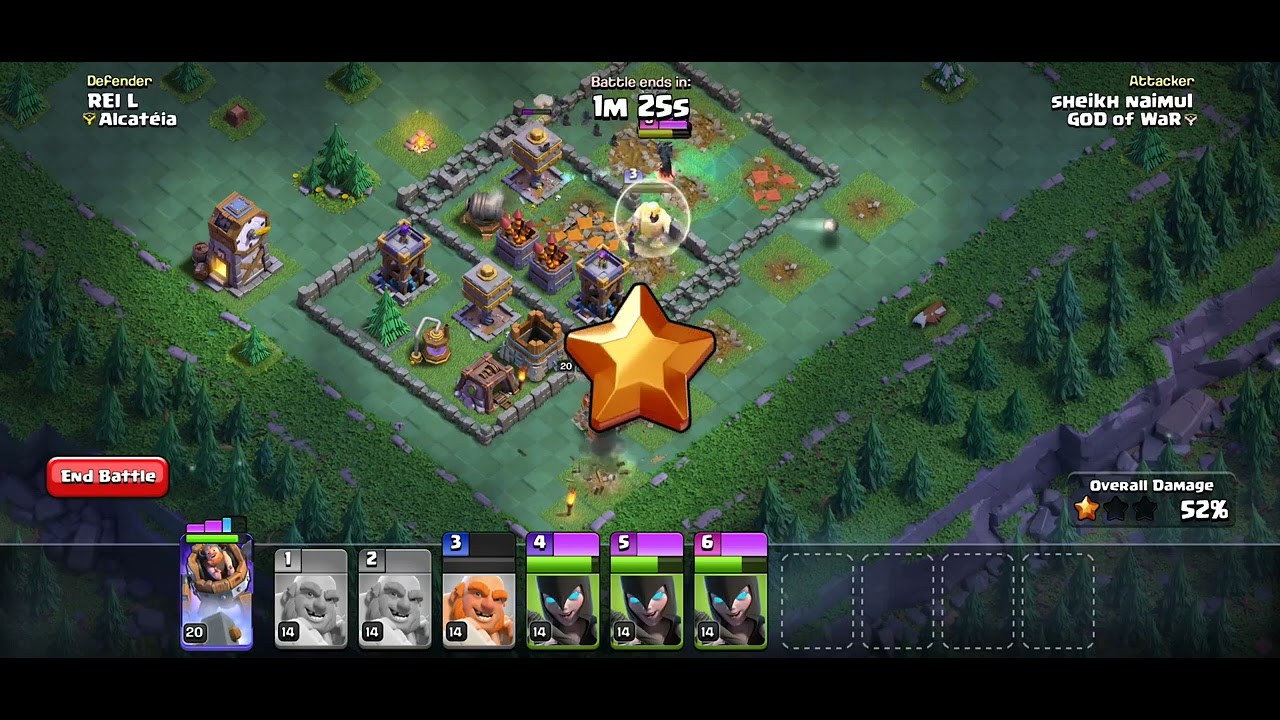 BH 7 giant wich attack clash of clans - YouTube