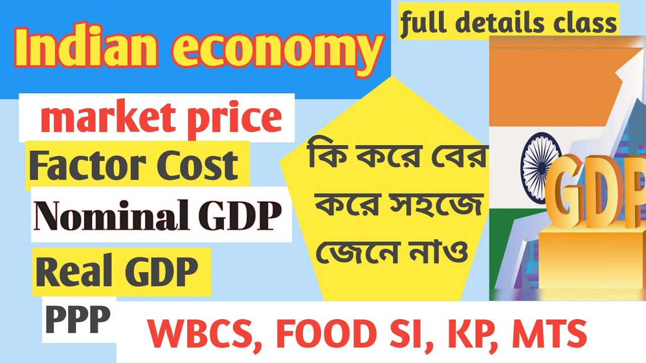 Indain Economy | Concept Types of GDP| Real GDP, Nominal GDP - YouTube