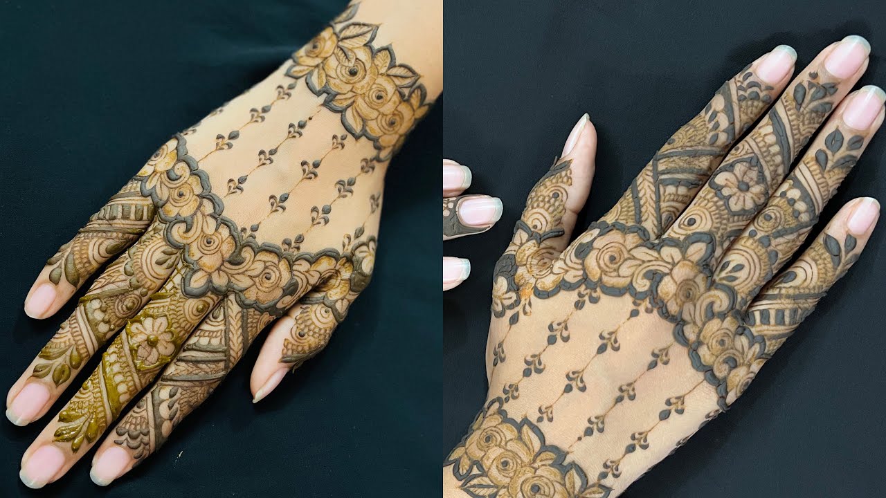 Simple party henna tutorial for beginners - YouTube