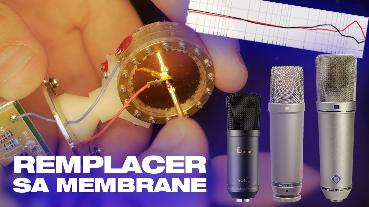 COMMENT AMELIORER SON MICROPHONE 🎙️ ? (U47 Clone) Remplacer la membrane ...