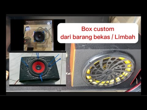 Box speaker audio mobil custom dari kardus / limbah barang bekas ...