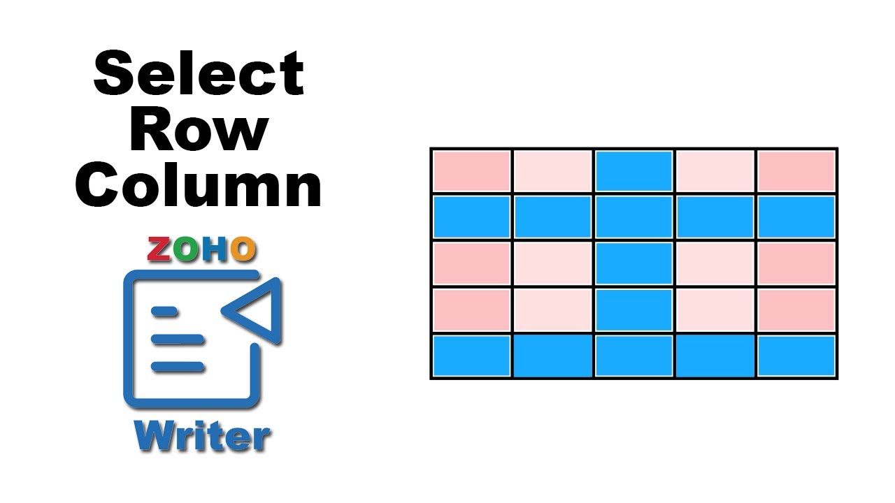 How To Select Row And Column Of Table In Zoho Writer YouTube how-to-select-row-and-column-of-table-in-zoho-writer-youtube