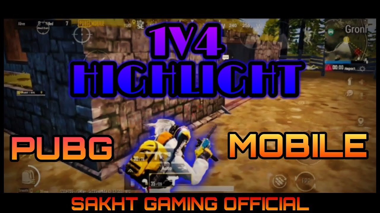 #PUBGMOBILE || 😤 1V4 || HIGHLIGHT || BY SAKHT GAMING OFFICIAL - YouTube