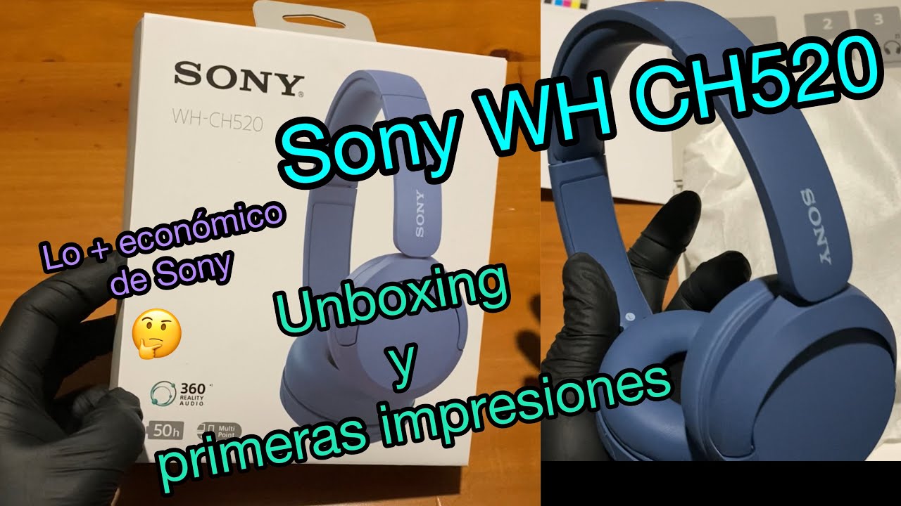 Sony WH CH520,lo + económico de Sony,Unboxing y primeras impresiones ...