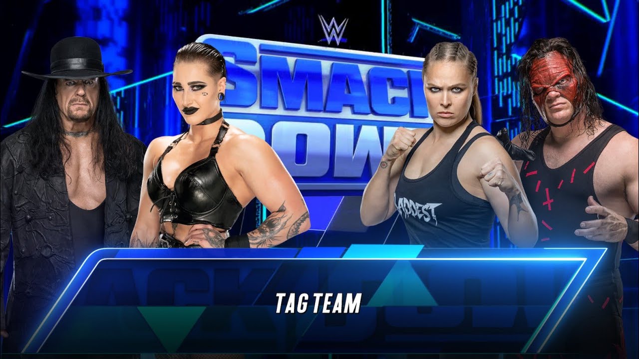 FULL MATCH - RHEA RIPLEY & UNDERTAKER VS RONDA ROUSEY & KANE - YouTube