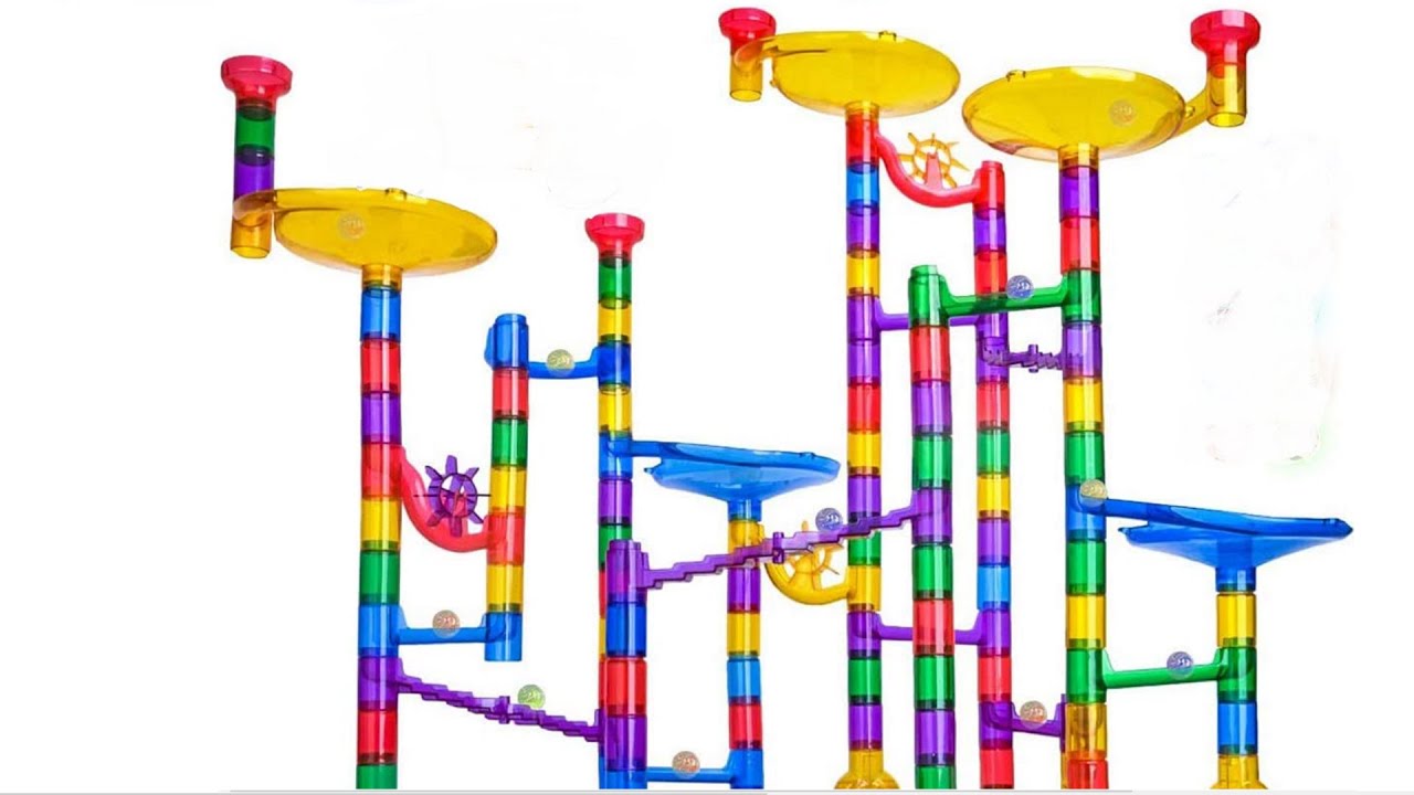 Marble Run Rolling Colorful Ball ☆ Marble Run Race ASMR - YouTube