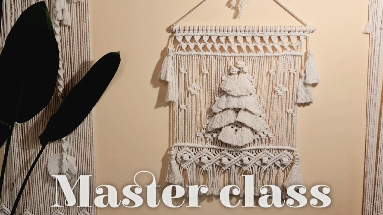 DIY | macrame wall hanging "Christmas tree" tutorial🎄 - YouTube