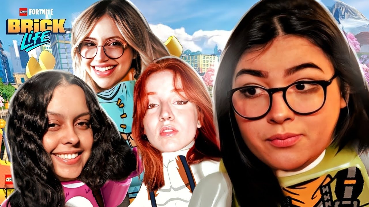 LEGO fortnite brick life com as meninas 👄 @Choke7 @StephVieira @letiltz ...