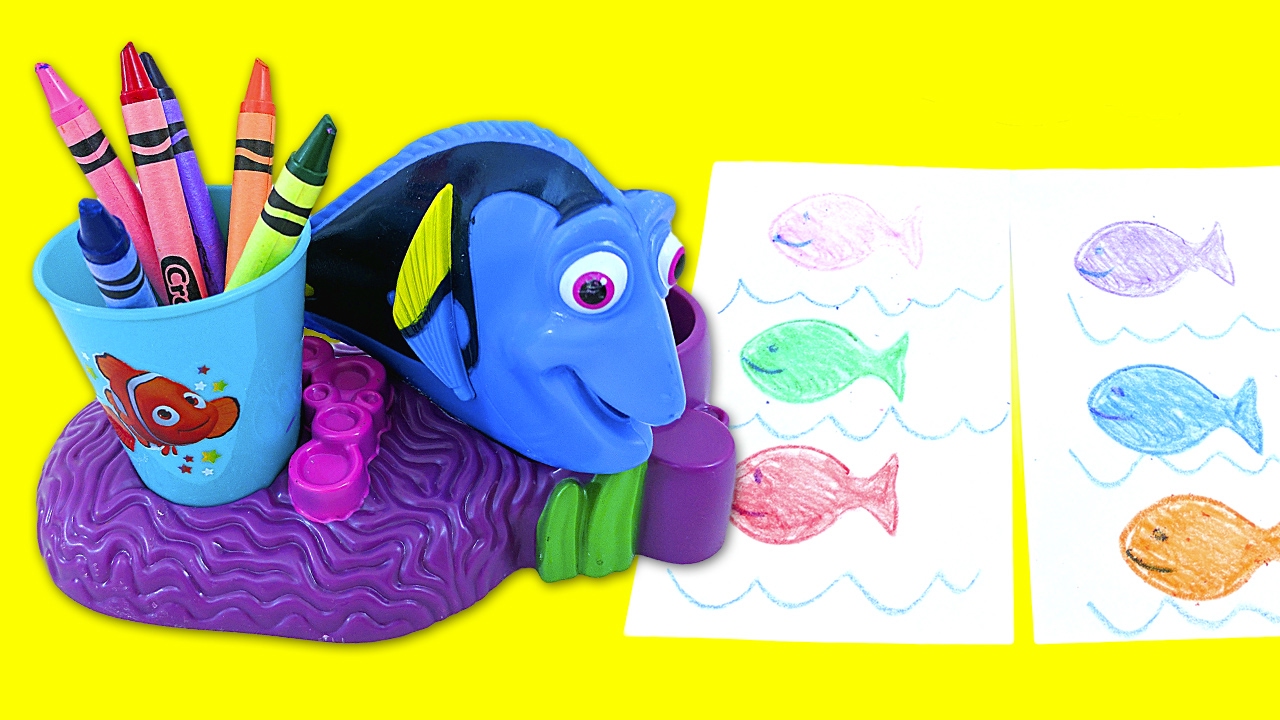 Disney Finding Dory Kids Learning COLORS and SHAPES!!! - YouTube