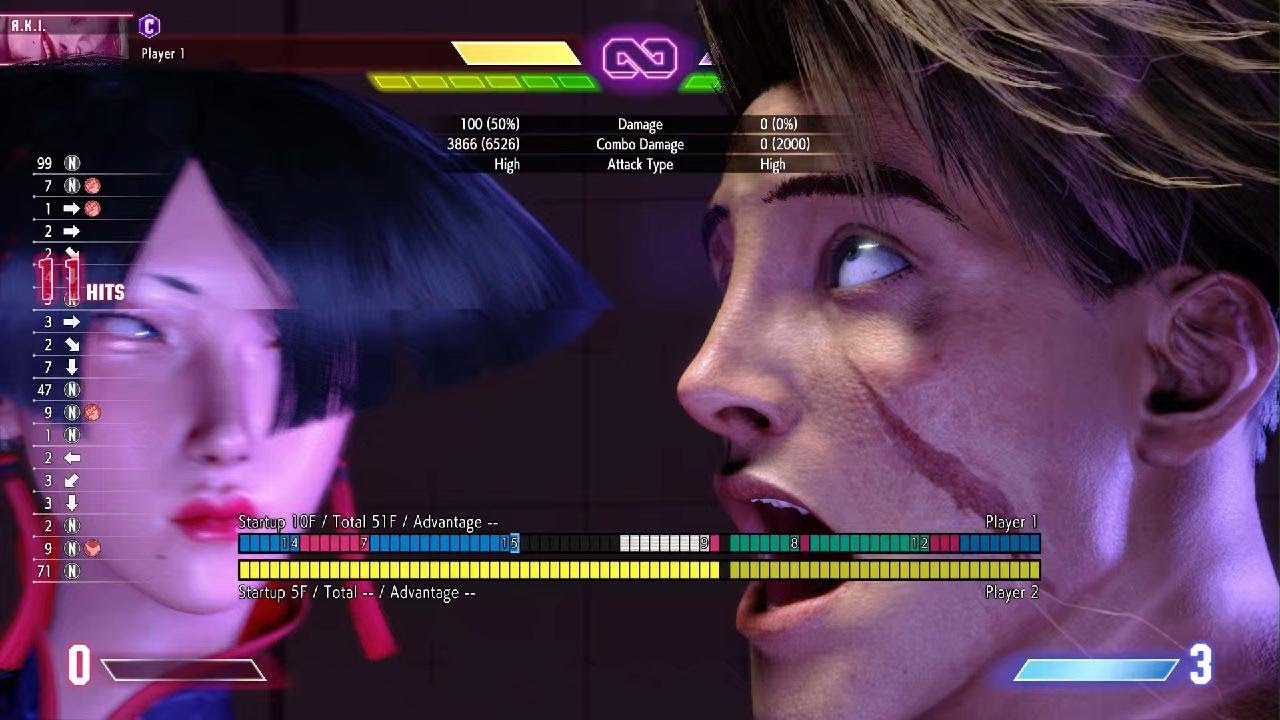 AKI Mid Screen Safe Jump- Street Fighter 6 - YouTube