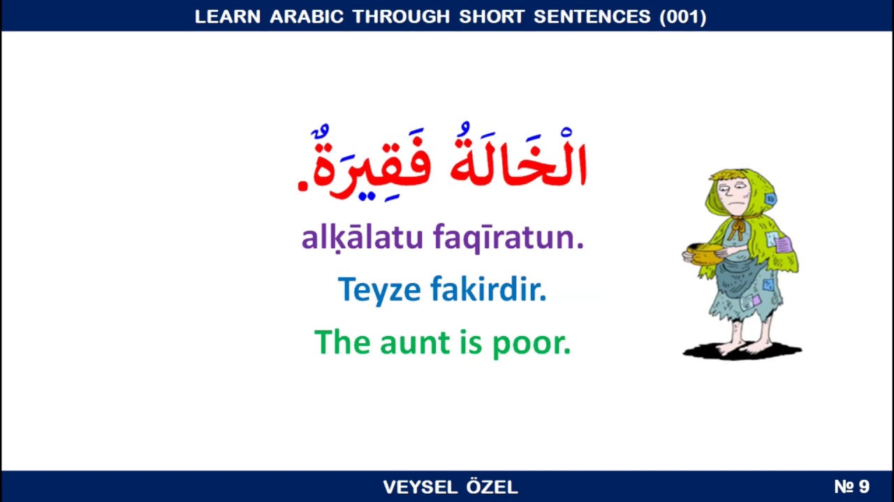 Learn Arabic through short sentences (001) - YouTube